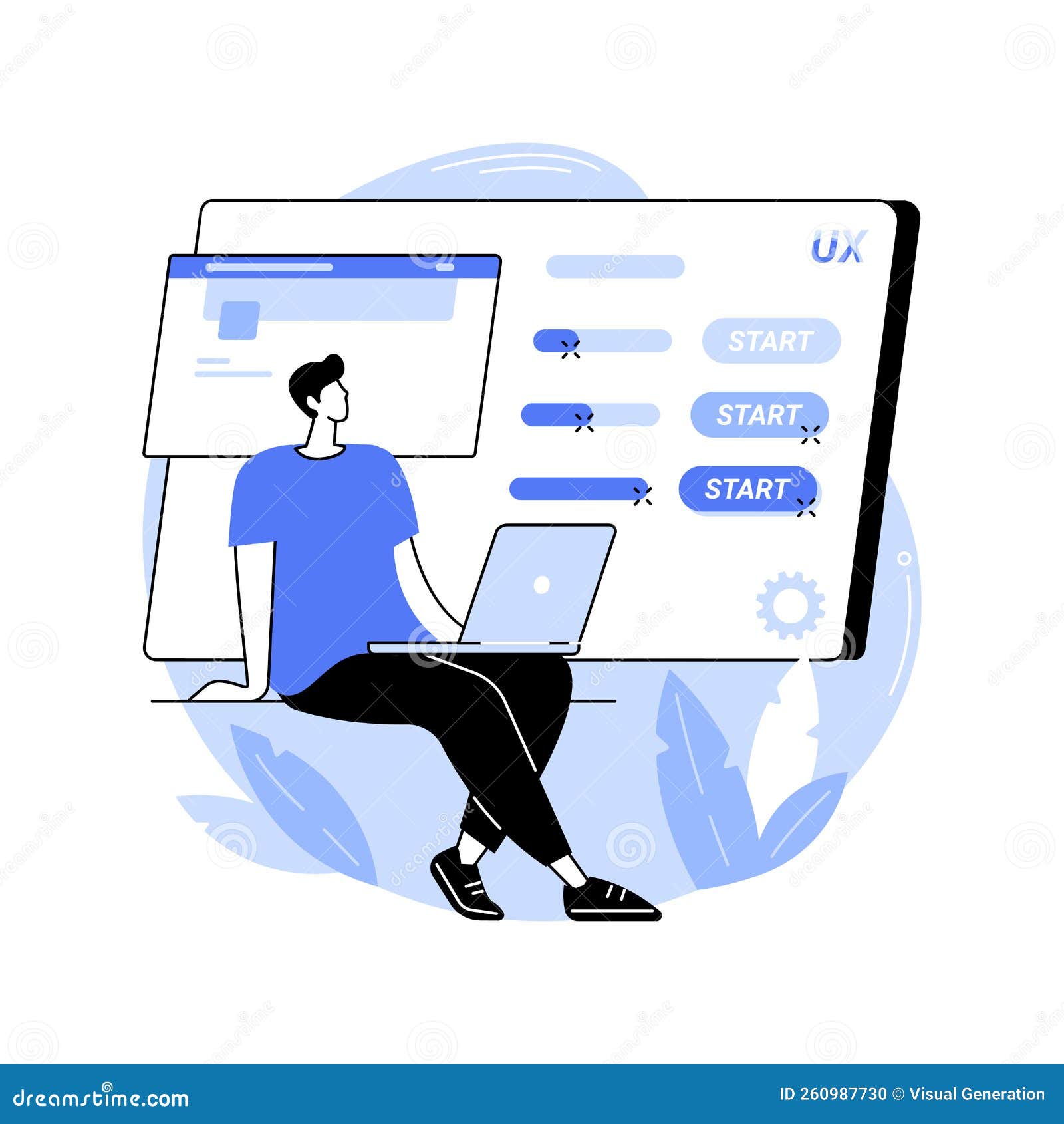 Interactive Prototypes Isolated Cartoon Vector Illustrations ...