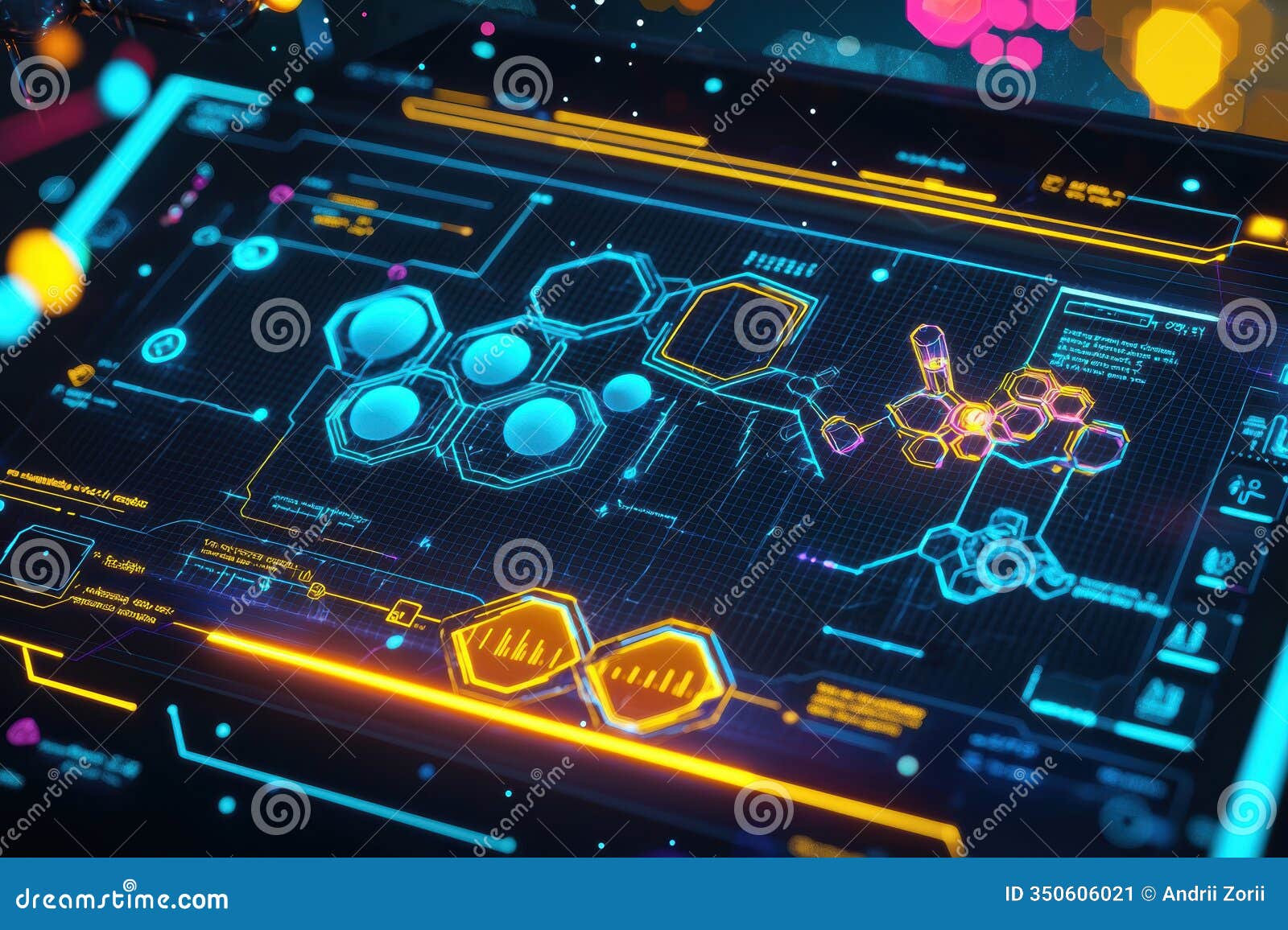 Interactive Science Quiz Interface with Chemistry Themes for ...