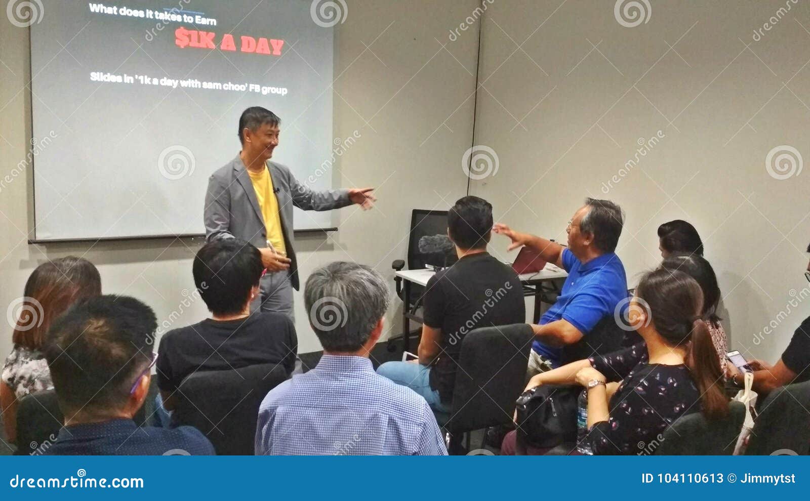 Interactive seminar editorial stock photo. Image of engaging - 104110613