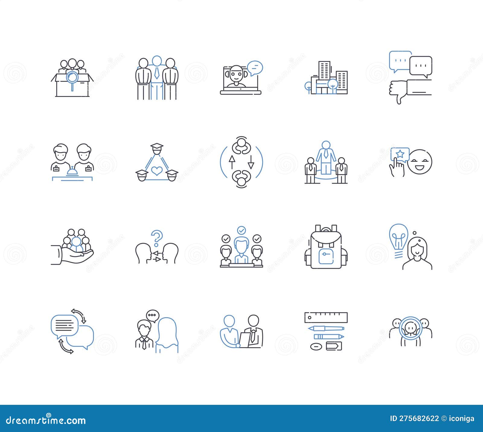 Interactive Stimulus Line Icons Collection. Engaging, Interactive ...