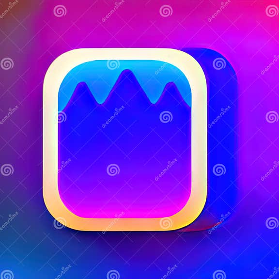 Interactive Story Software App Style Icon. Generative AI. Stock ...