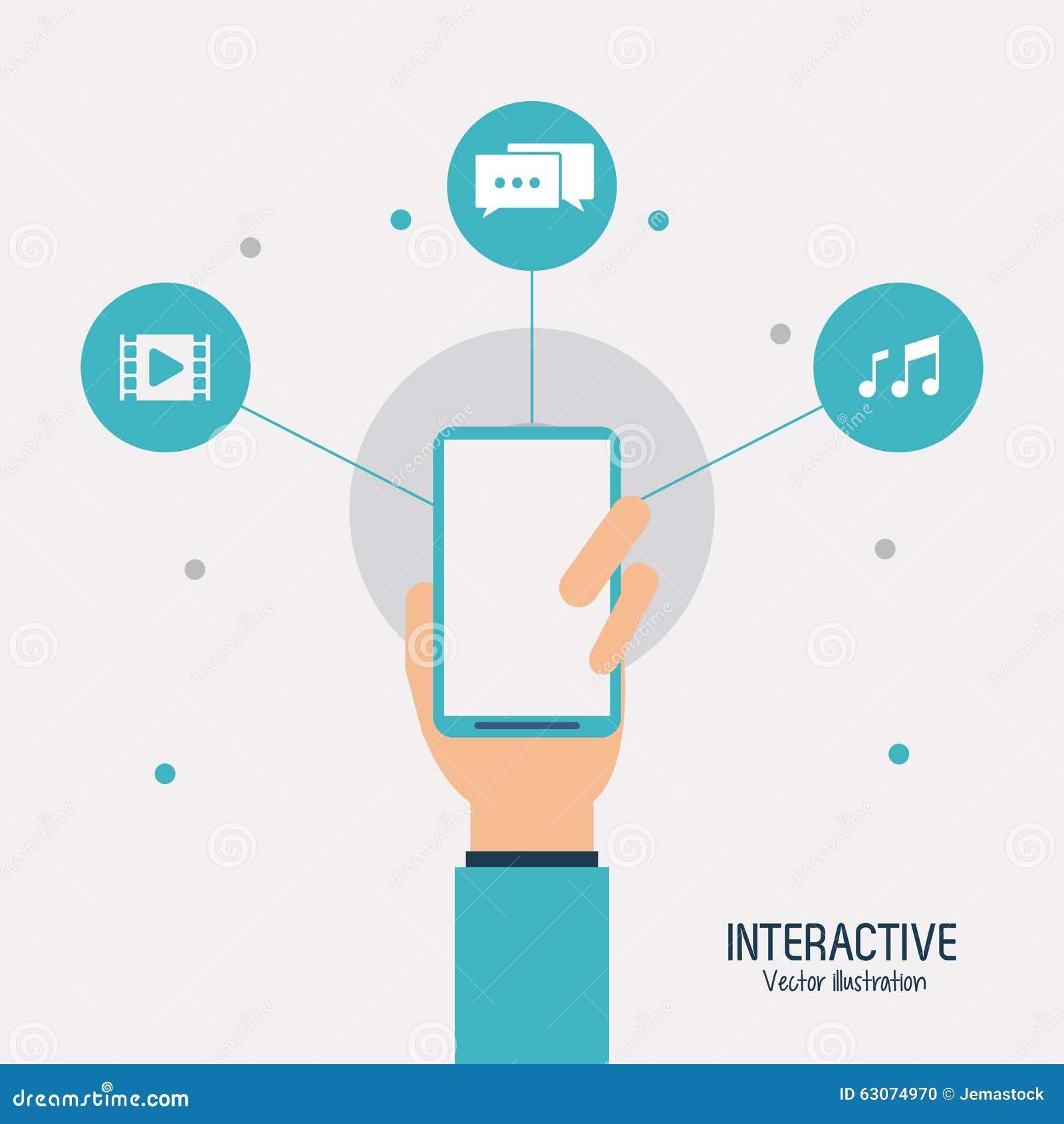 Interactive Technology Design Stock Vector - Illustration of interface ...