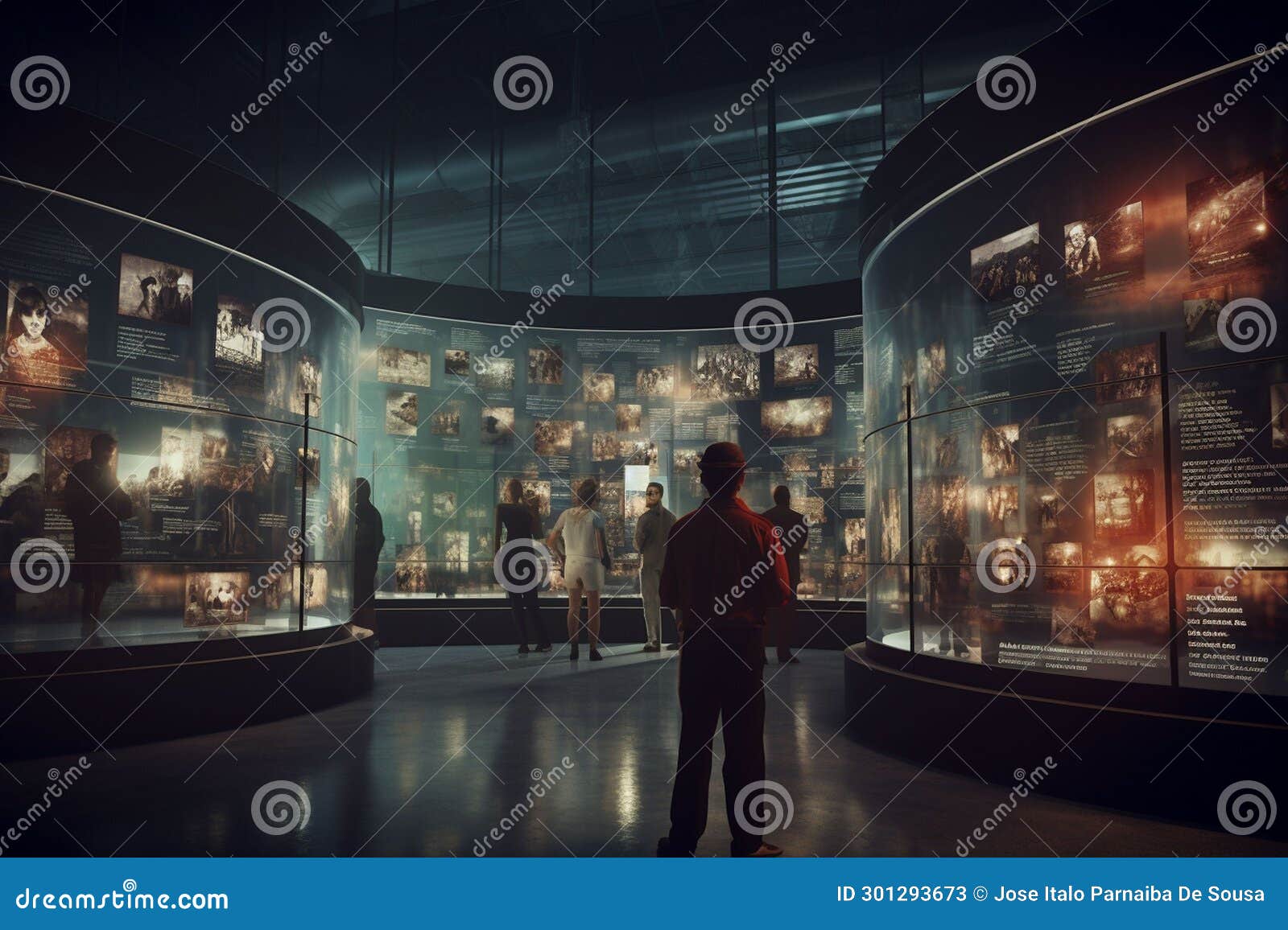 Interactive Technology Displays Highlighting Stock Illustration ...