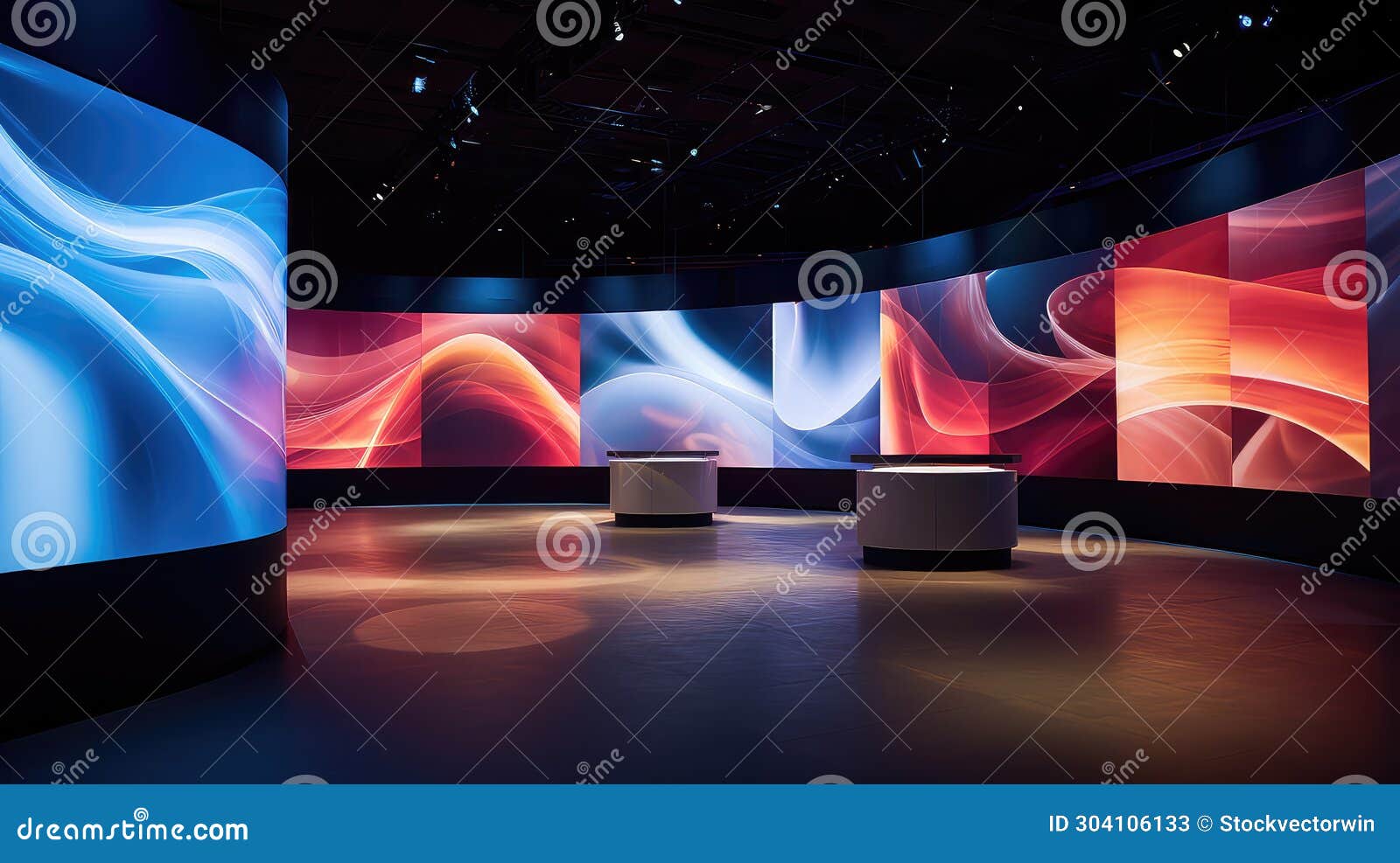 Interactive Technology Dynamic Background Stock Illustration ...