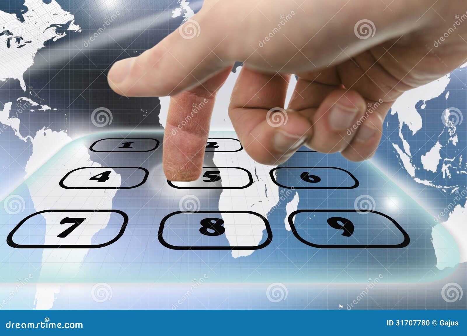 Interactive Telephone Keypad Stock Photo - Image of telecommunication ...