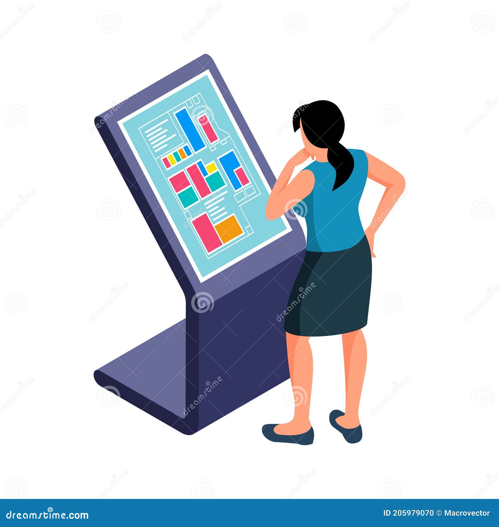 Interactive Touch Screen Panel Stock Vector - Illustration of clipart ...