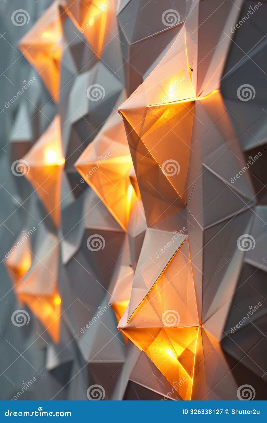 Interactive Touchsensitive Polygons Lighting Up in Sequence on a Wall ...