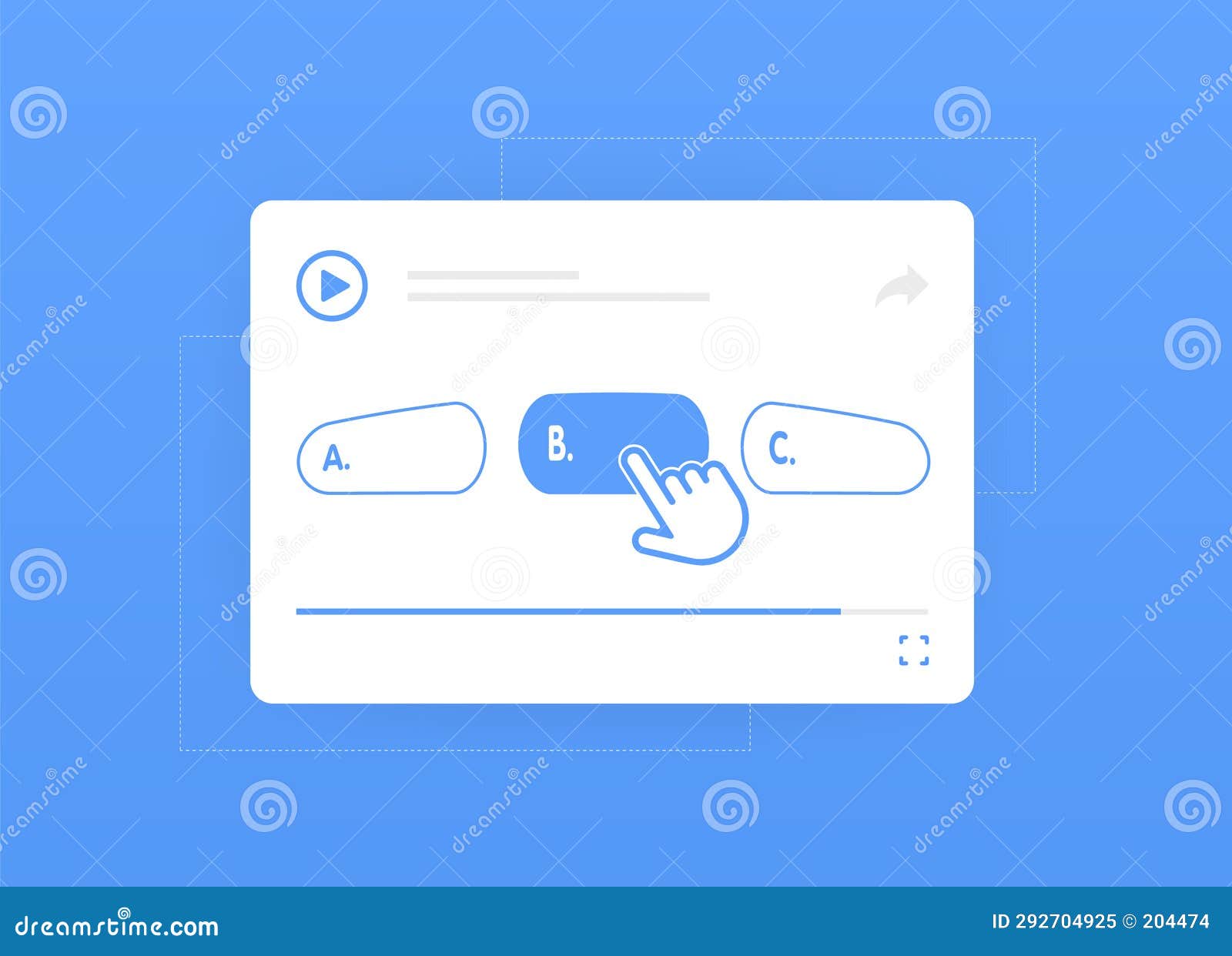 Interactive Video Icon From Augmented Reality Collection. Simple Line ...