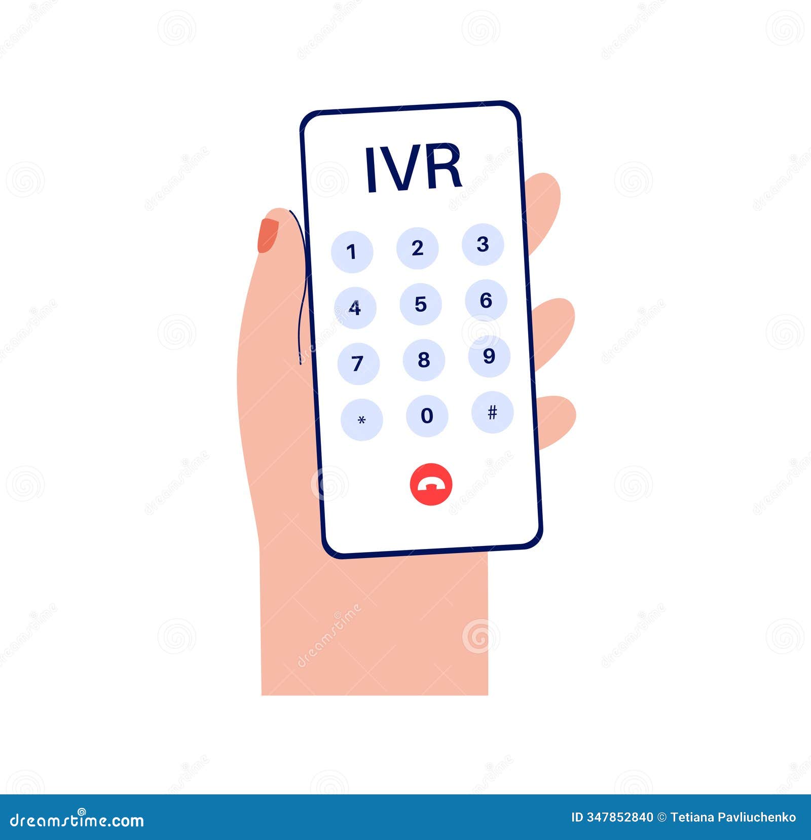 Interactive voice response stock illustration. Illustration of ...