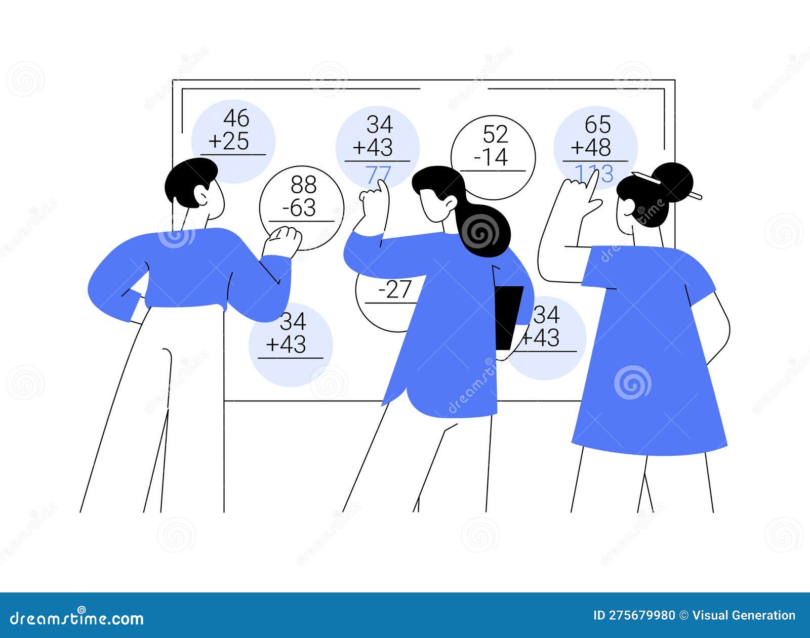 Interactive Whiteboard Isolated Cartoon Vector Illustrations ...