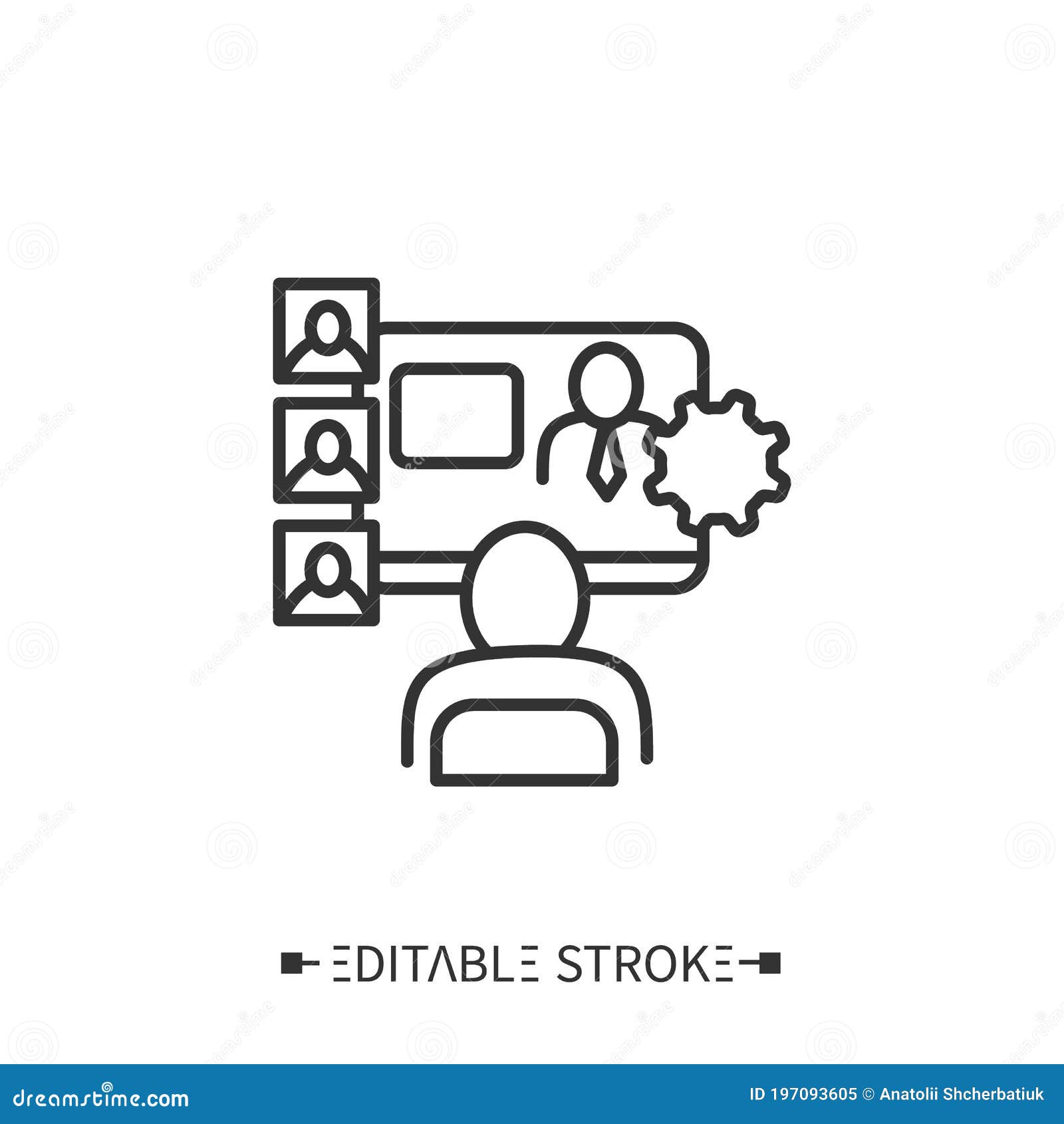 Interactive Workshop. Editable Vector Illustration Stock Vector ...