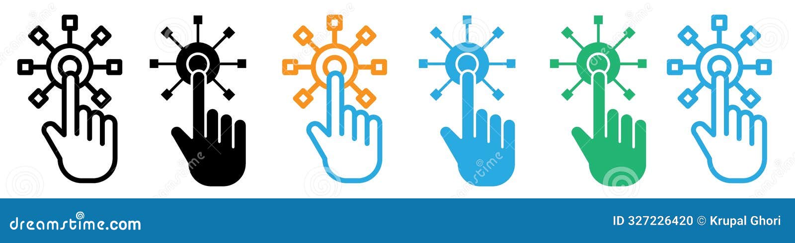 Interactivity Icon Cartoon Vector | CartoonDealer.com #307759113