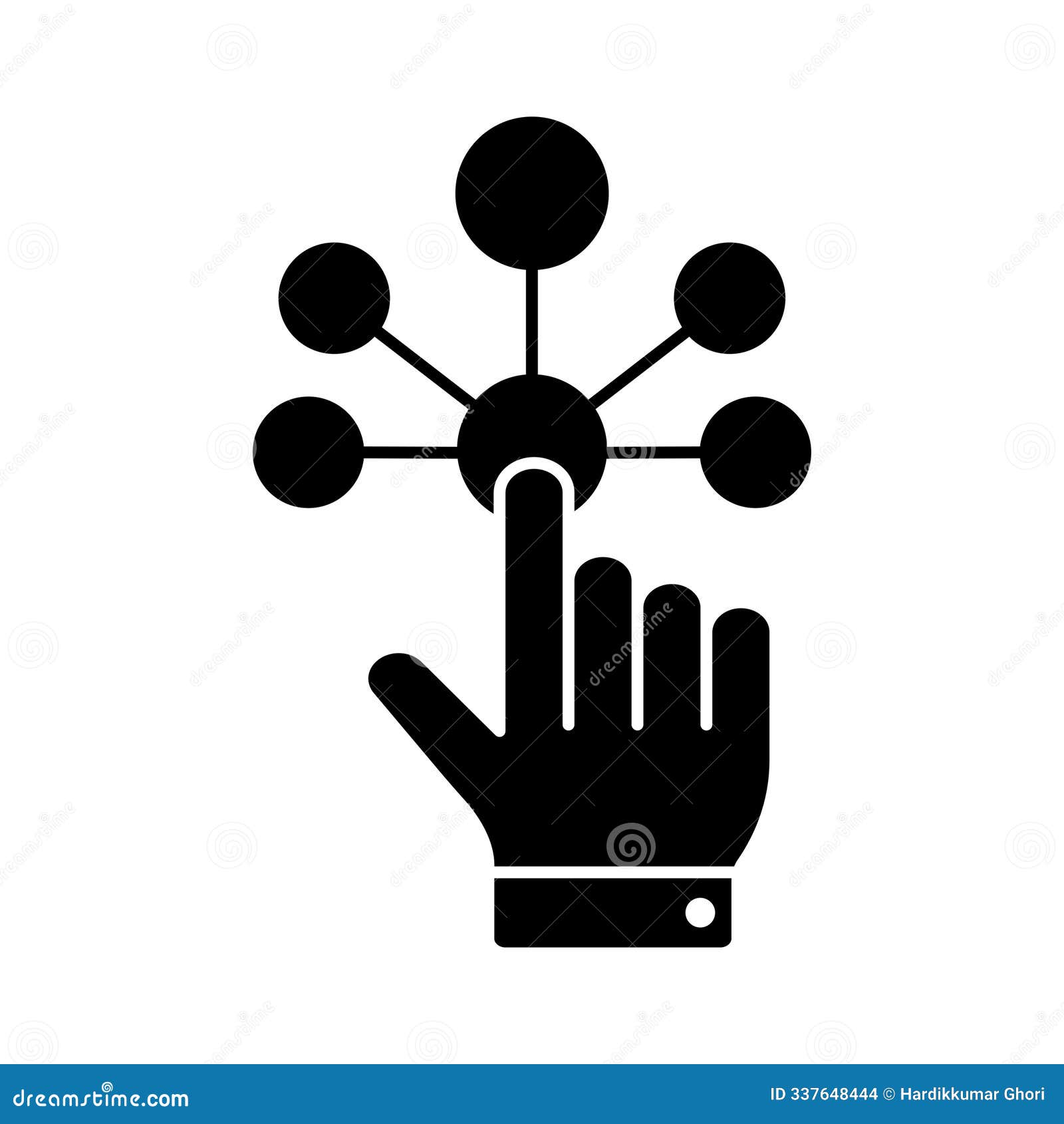 Interactivity Icon Set. Digital Choice Button Vector Logo Symbol In ...