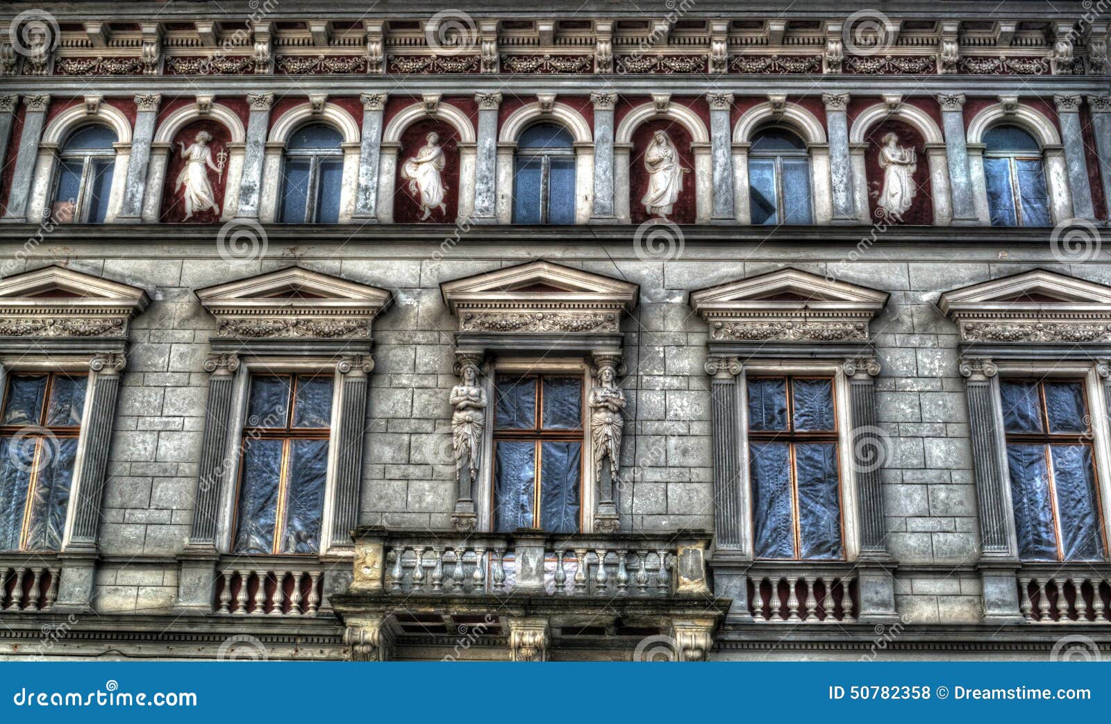 Interbelic building stock photo. Image of romania, city - 50782358