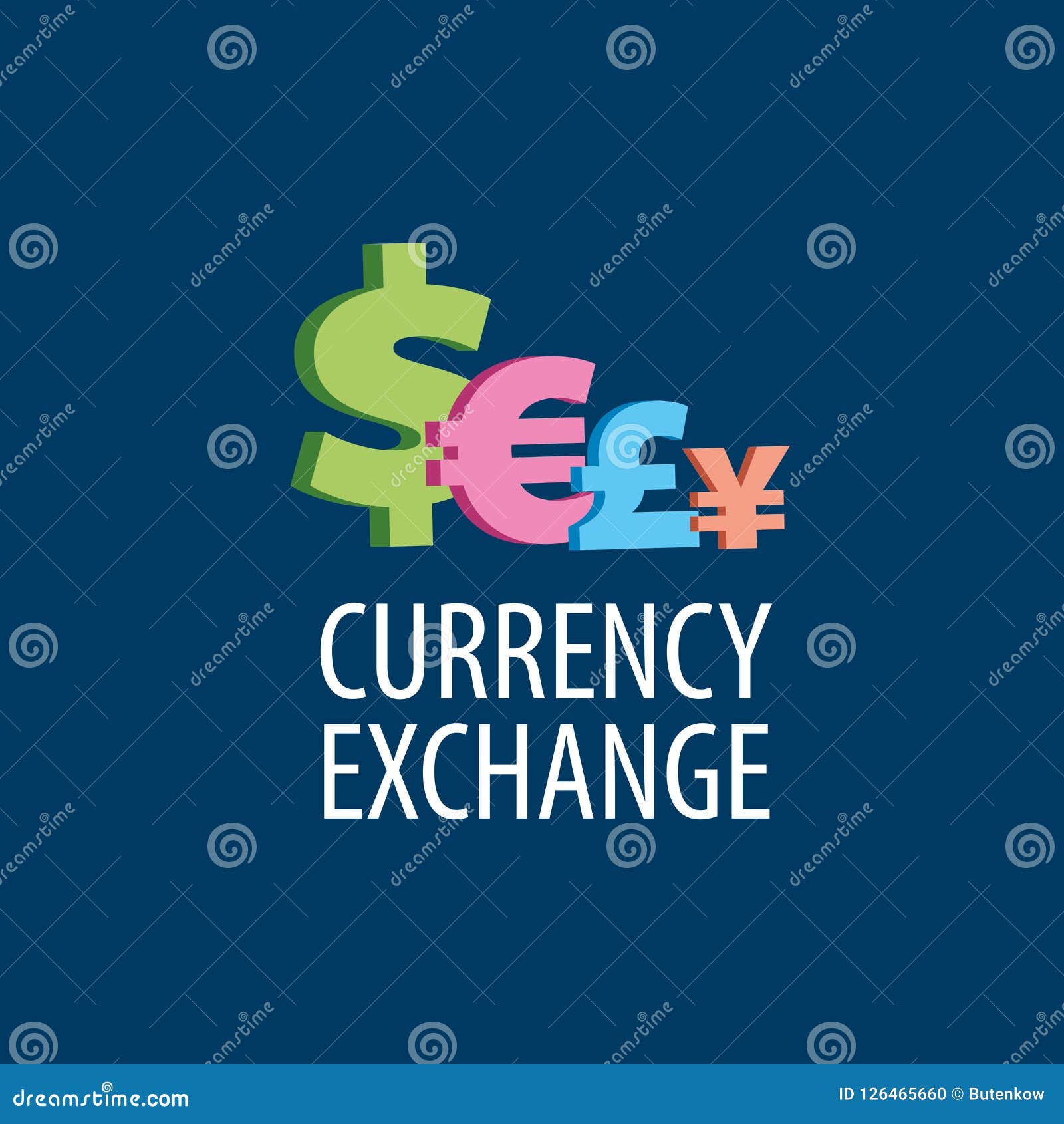 Intercambio De Moneda Del Logotipo Del Vector Ilustración del Vector ...