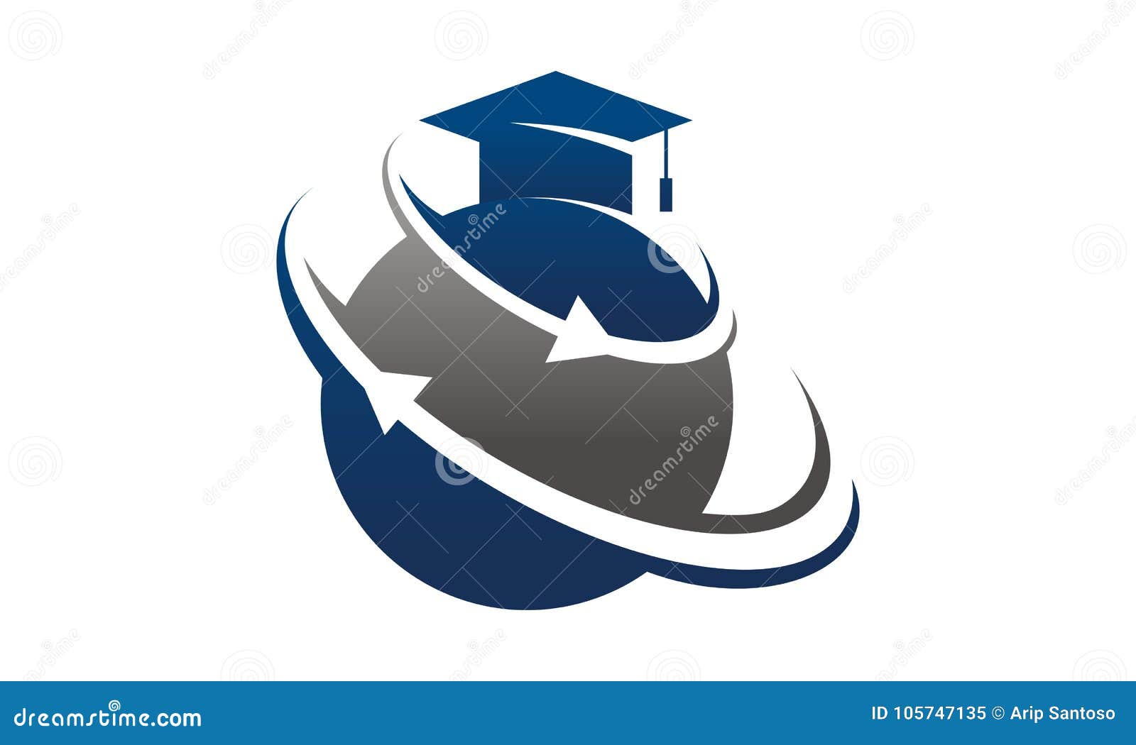 Intercambio Logo Design Template Del Estudiante Ilustración del Vector ...