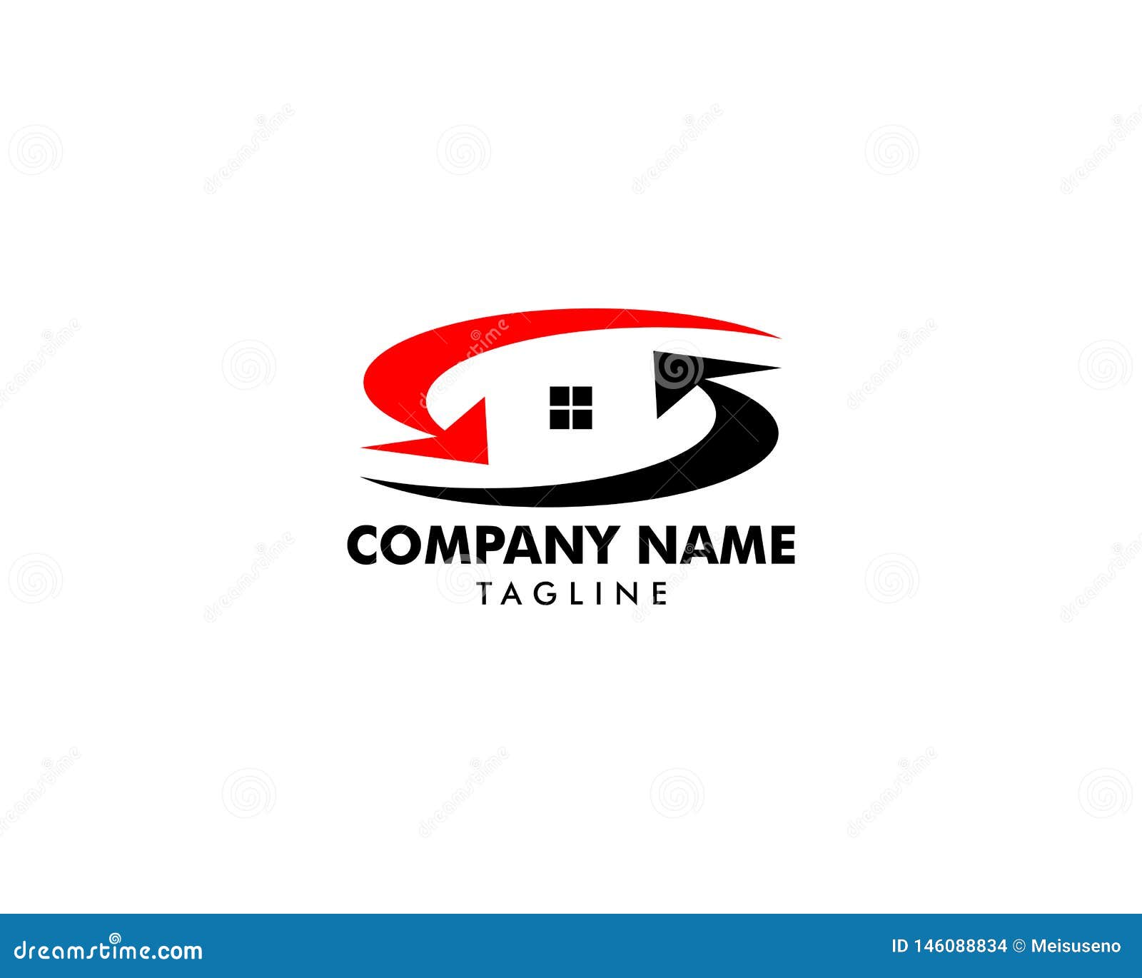 Intercambio Logo Icon Template De La Casa Ilustración del Vector ...