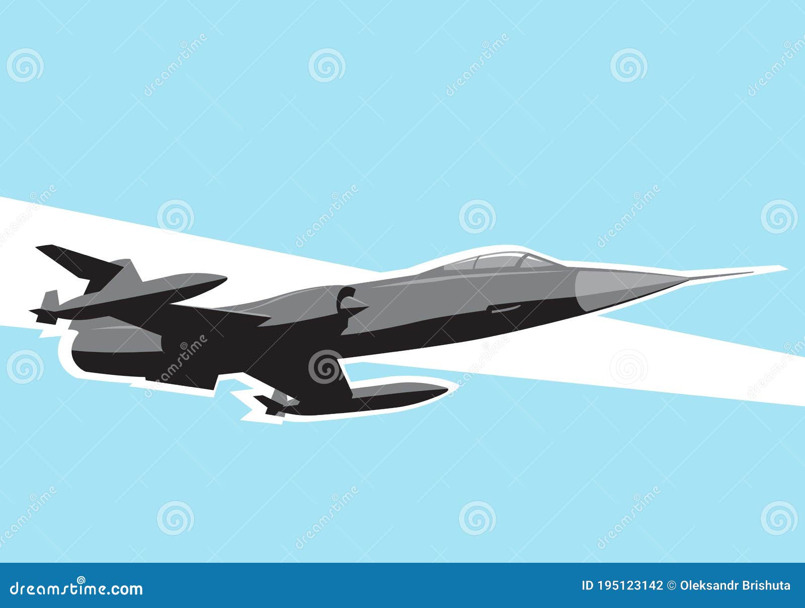 Lockheed F-104 Starfighter. Interceptor Flight. Supersonic Jet Fighter ...