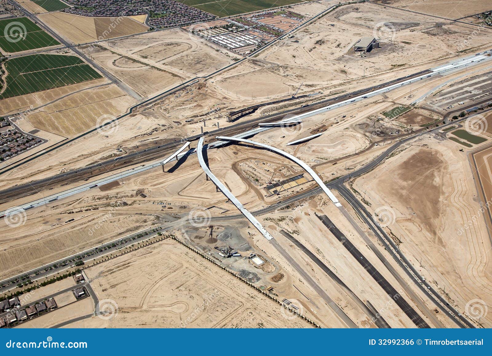 Interchange Construction stock photo. Image of bridge - 32992366