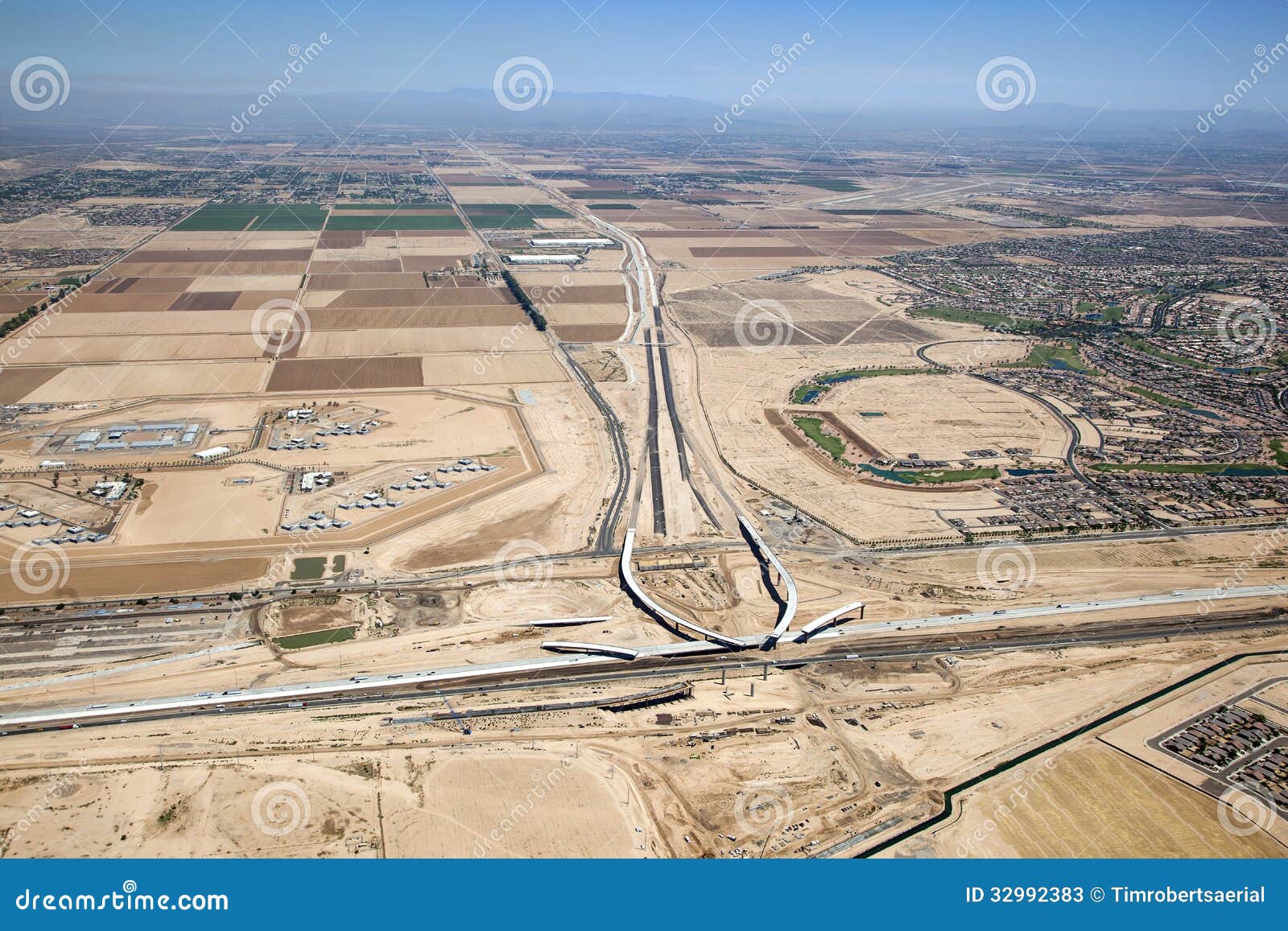Interchange Construction stock image. Image of avondale - 32992383
