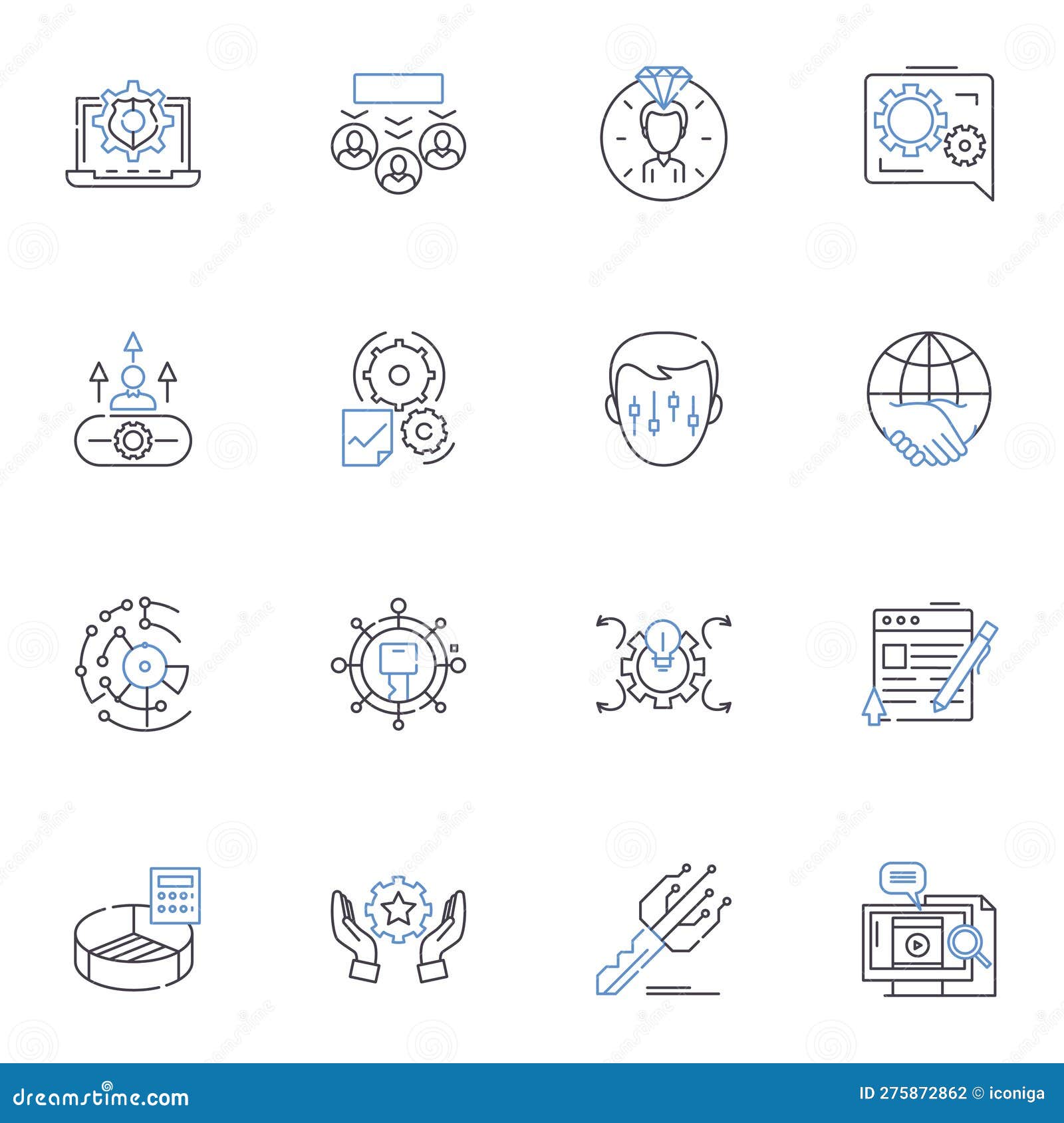 Interchange Line Icons Collection. Transfer, Exchange, Conversion, Swap ...