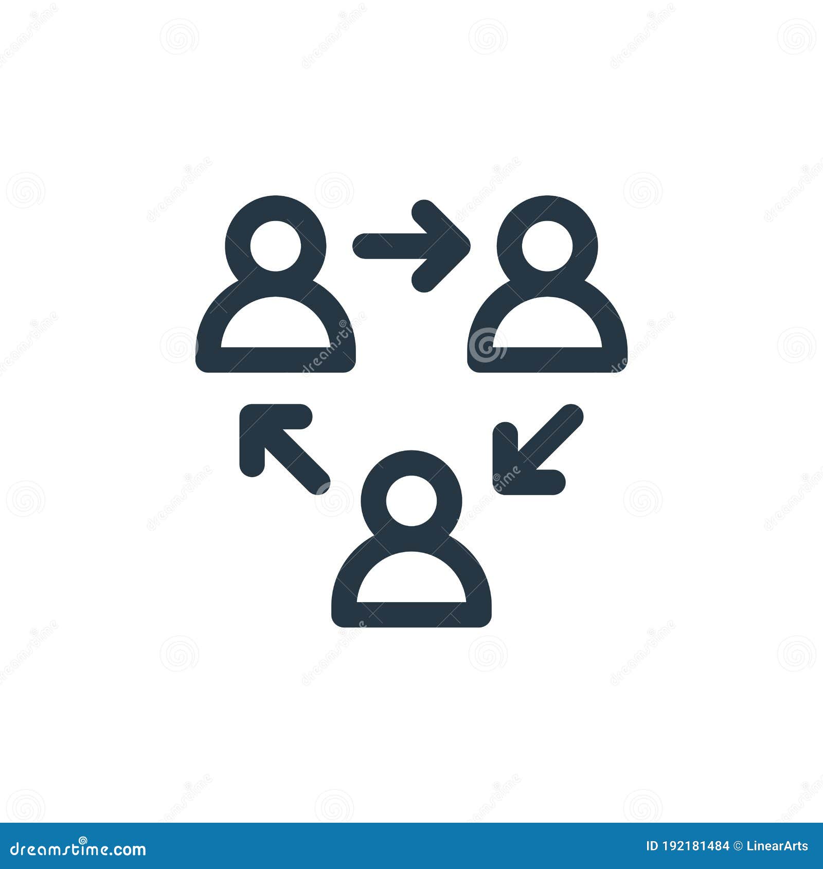 Interchangeability Icon Vector from Business Administration Concept ...