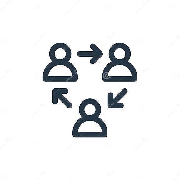 Interchangeability Icon Vector from Business Administration Concept ...