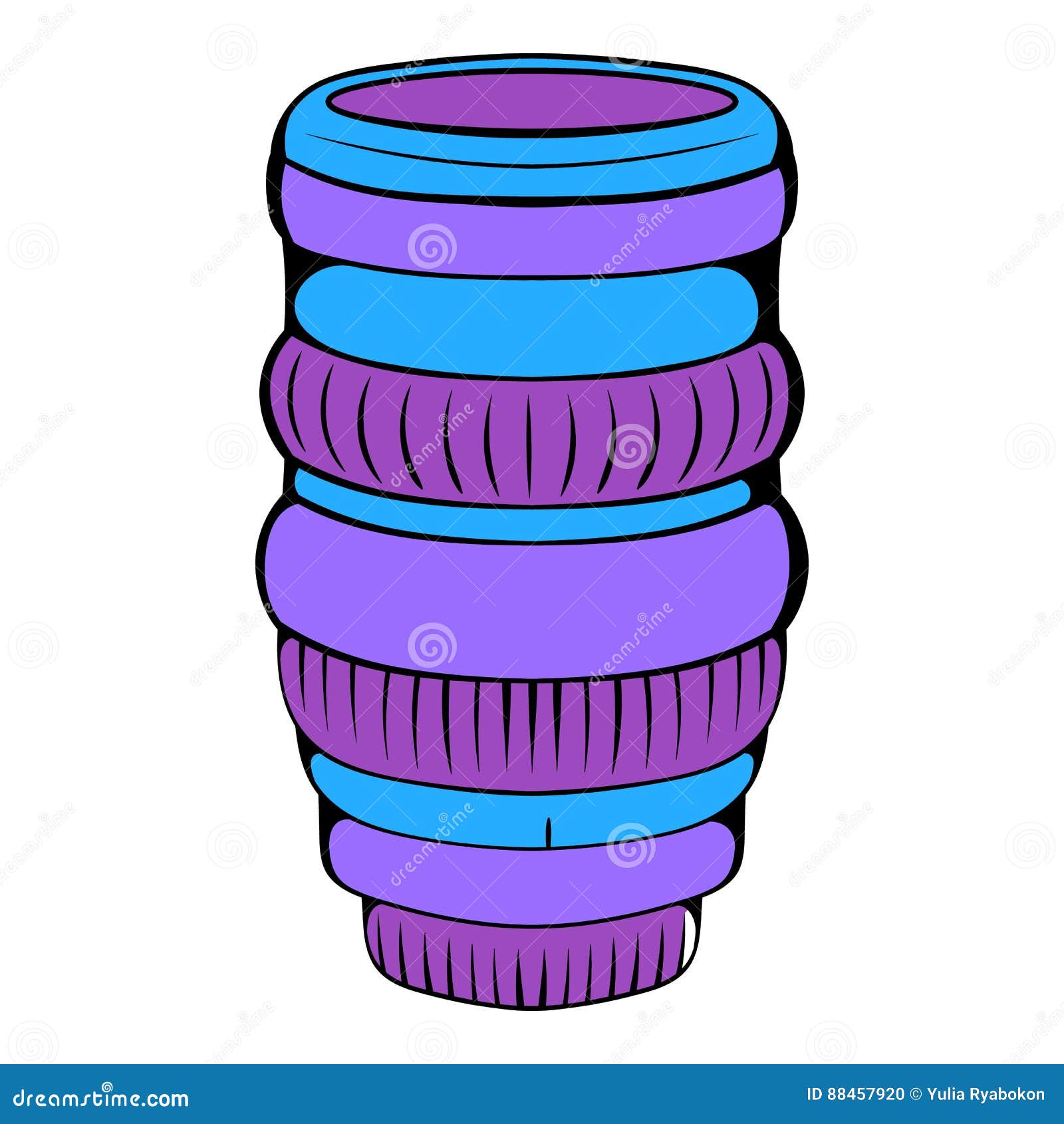 Interchangeable Lens for Camera Icon Cartoon Stock Vector ...