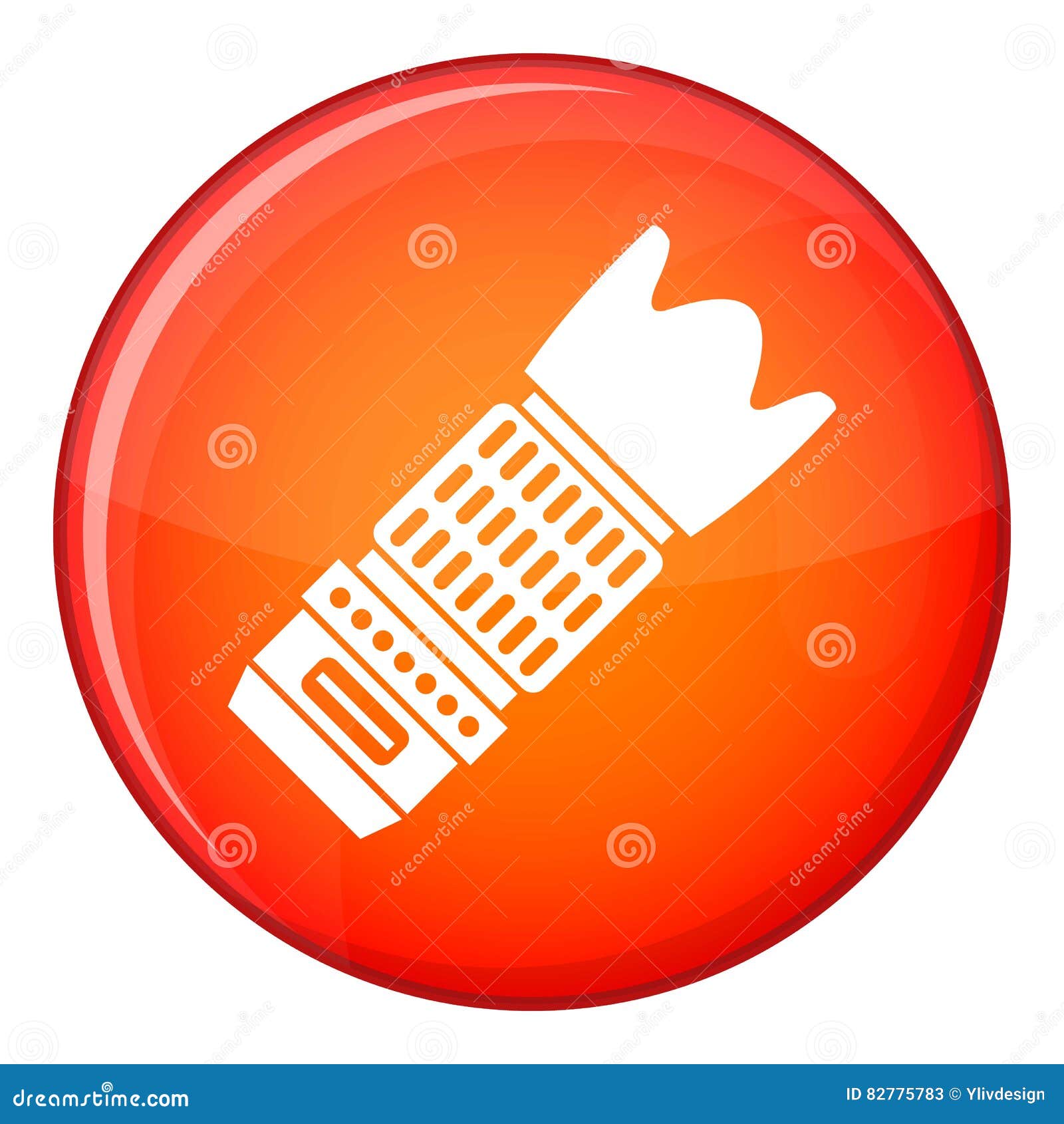 Interchangeable Lens for Camera Icon, Flat Style Stock Vector ...