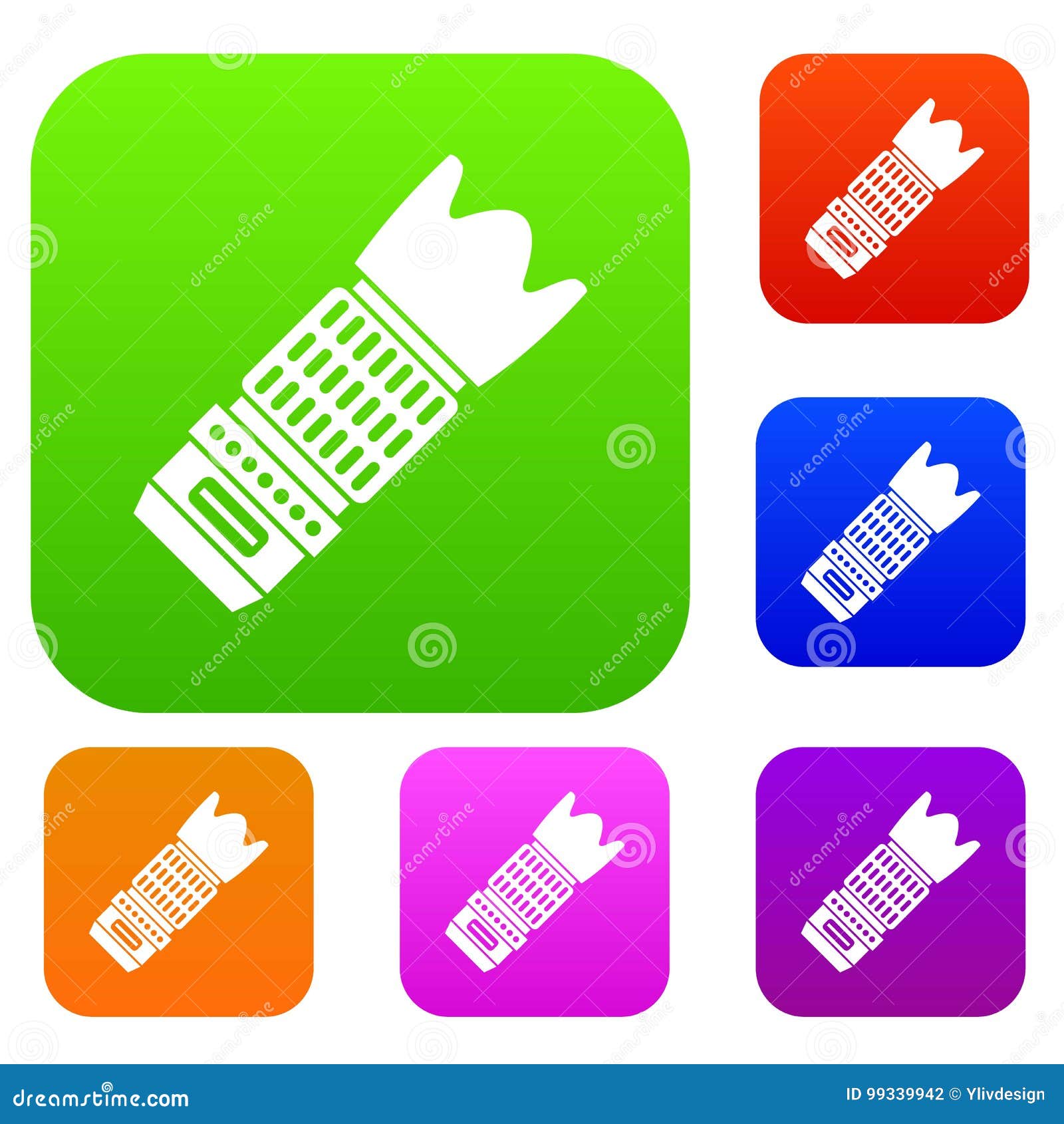 Interchangeable Lens For Camera Icon Cartoon Vector | CartoonDealer.com ...