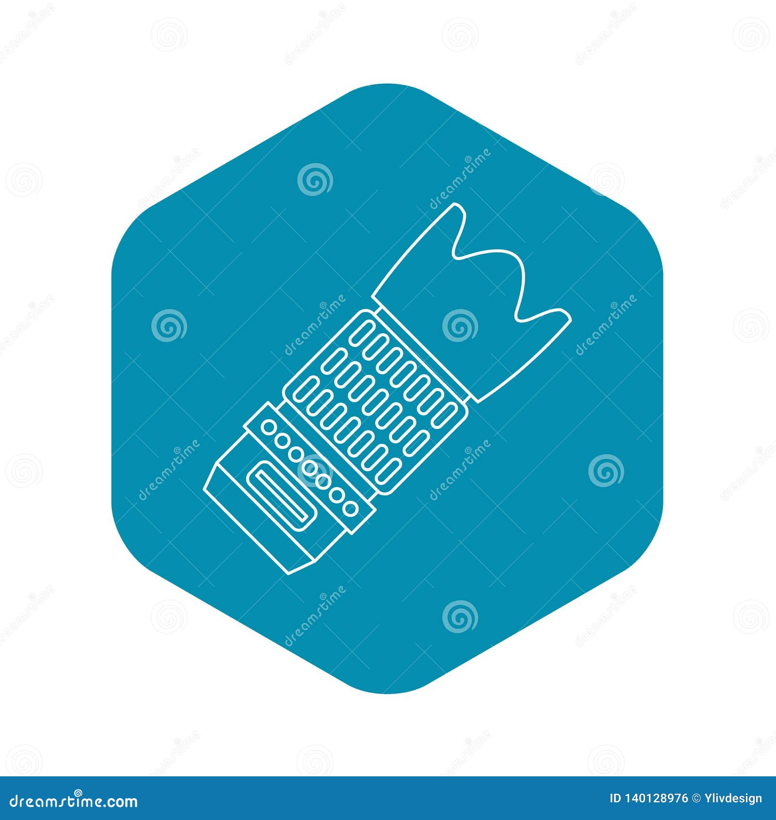 Interchangeable Lens Icon, Outline Style Stock Vector - Illustration of ...