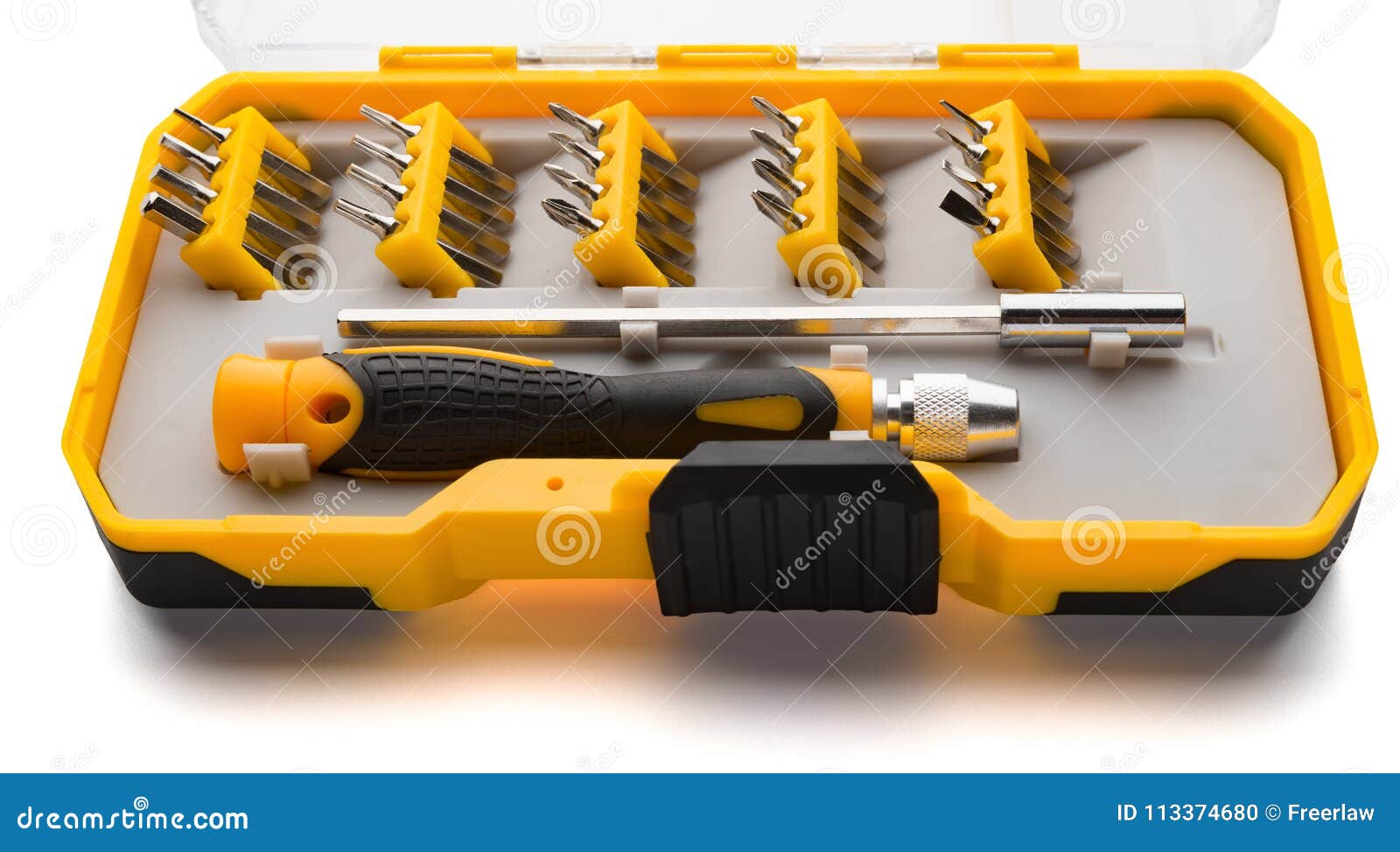 Interchangeable Screwdriver Set with Different Types of Metal Steel ...
