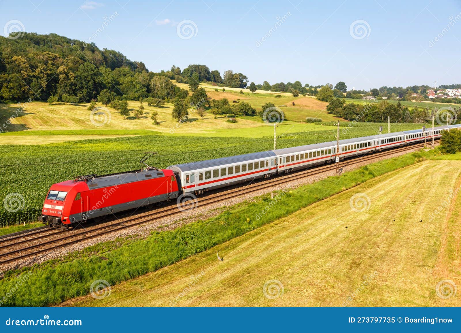 InterCity IC Train of DB Deutsche Bahn in Uhingen, Germany Editorial ...