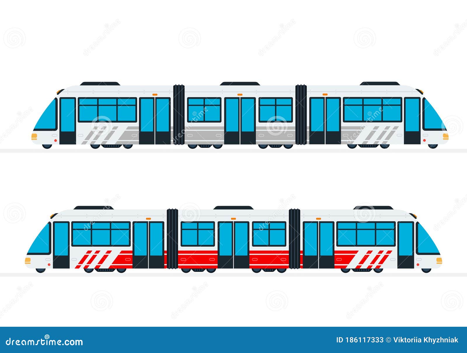 Intercity Passenger Train Vector Flat Isolated Stock Vector ...