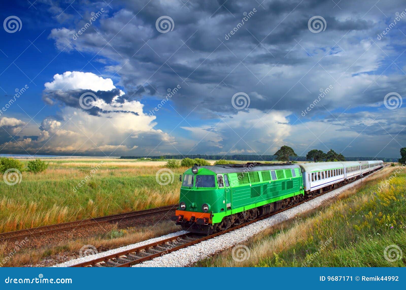 Intercity train stock image. Image of rail, tourism, railway - 9687171