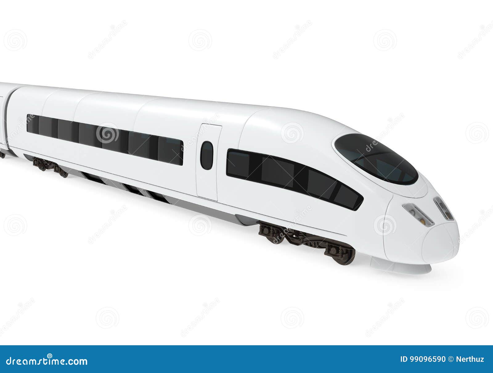 Intercity Train Isolated stock illustration. Illustration of rapid ...