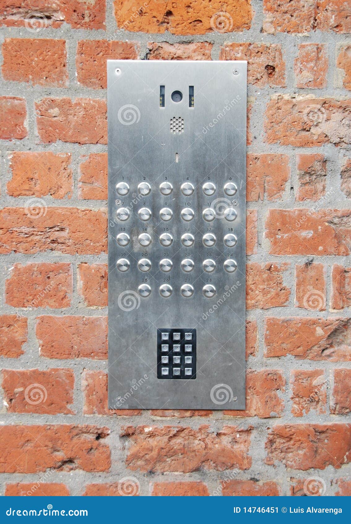 Intercom stock image. Image of outside, button, home - 14746451