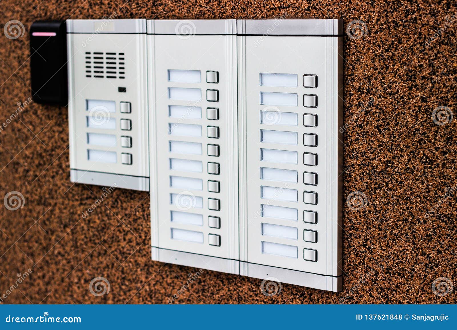 Intercom Building and Security Keypad Stock Photo - Image of alarm ...