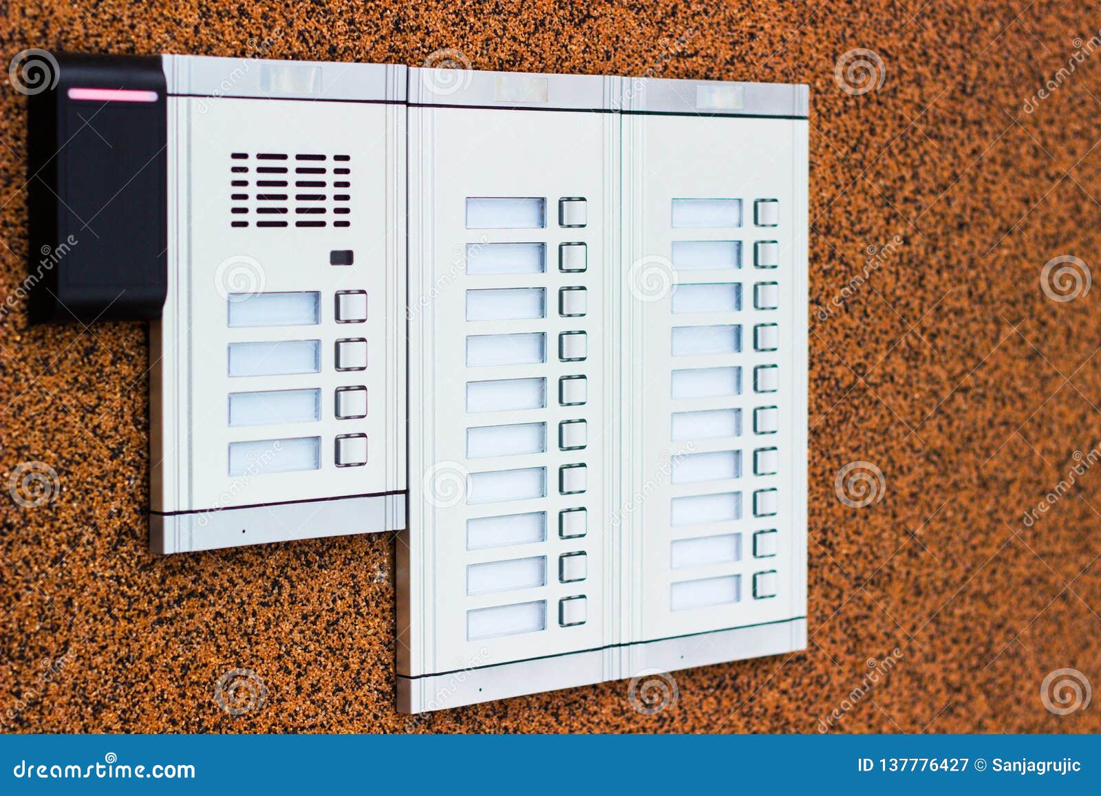 Intercom Building and Security Keypad Stock Image - Image of authority ...