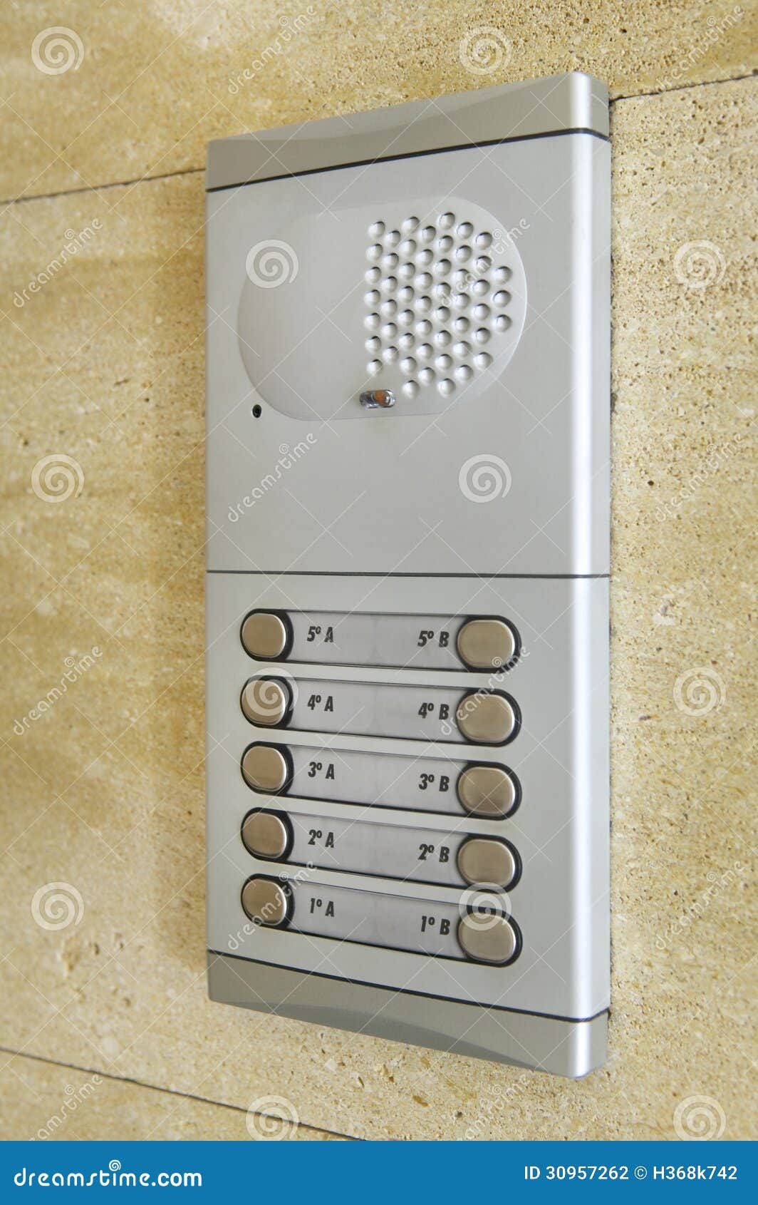 Intercom stock photo. Image of hall, code, communication - 30957262