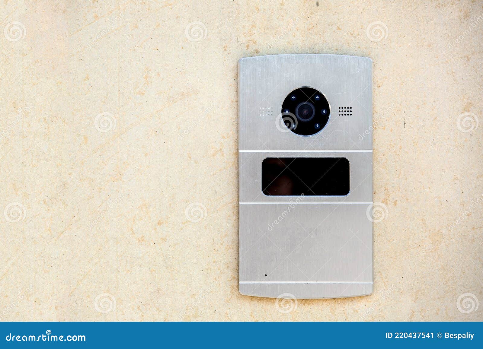 Intercom with Camera and Card Reader for Safe Access. Stock Image ...