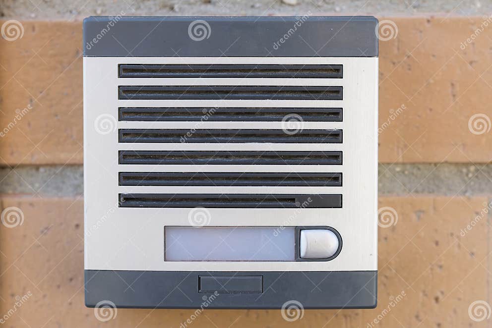 Intercom. stock image. Image of flat, call, door, buzzer - 56795233