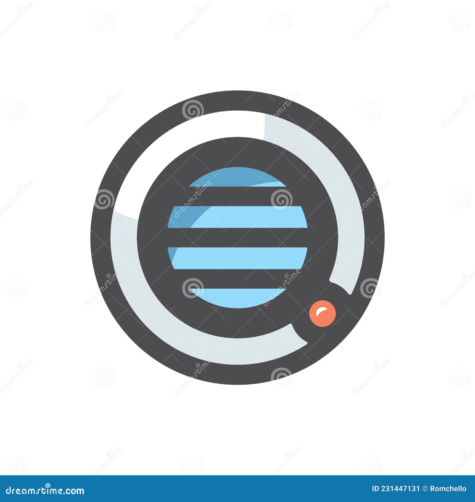 Intercom Device Simple Vector Icon Cartoon Illustration Stock Vector ...