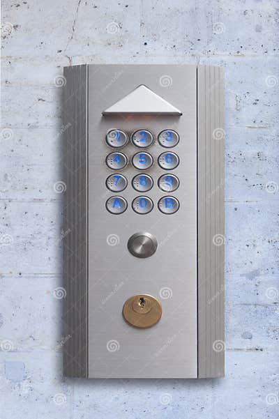Intercom doorbell panel stock image. Image of house, outside - 27337649