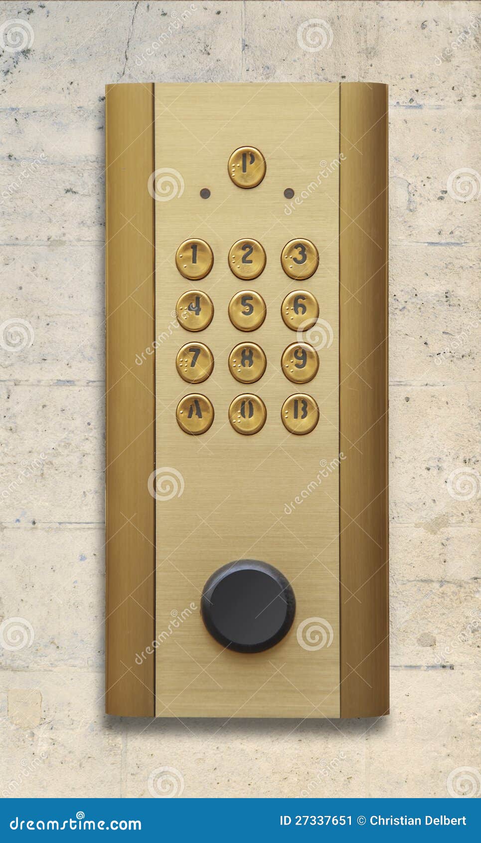 Intercom doorbell panel stock image. Image of call, plate - 27337651