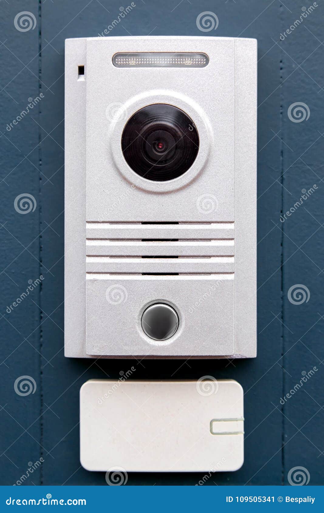 The Intercom Front View is Close-up. Stock Image - Image of lens ...