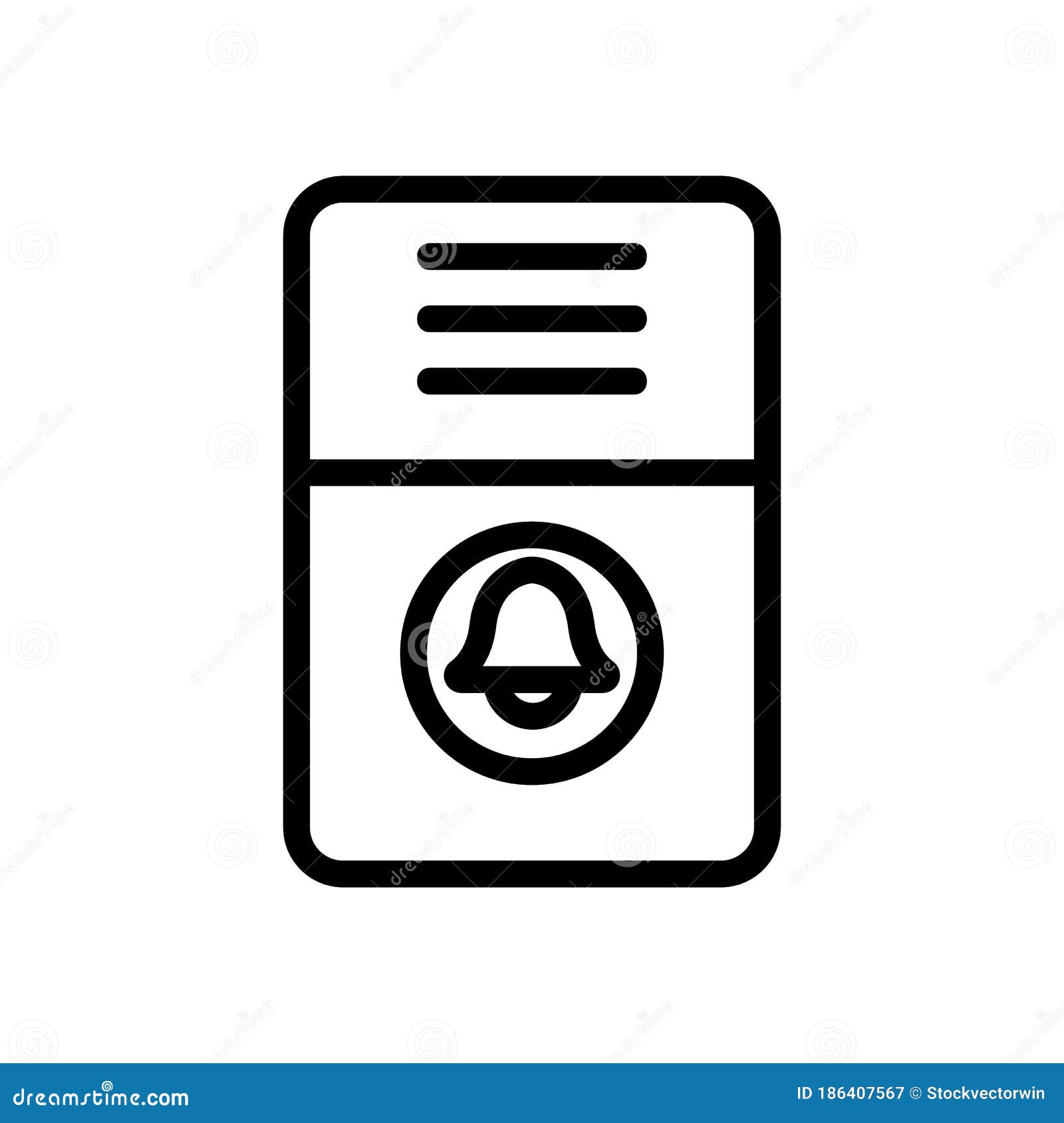Intercom Home System Icon Vector Outline Illustration Stock Vector ...