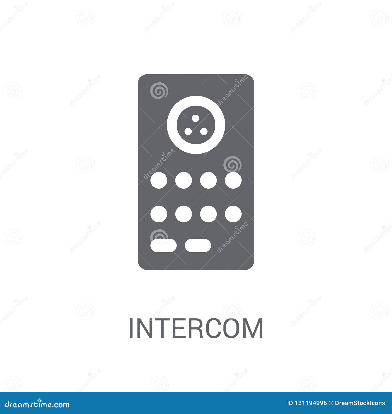 Intercom Icon. Trendy Intercom Logo Concept on White Background Stock ...