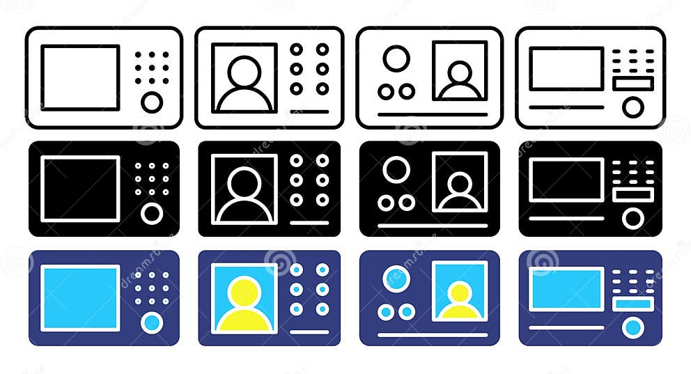 Intercom icon vector stock illustration. Illustration of automation ...