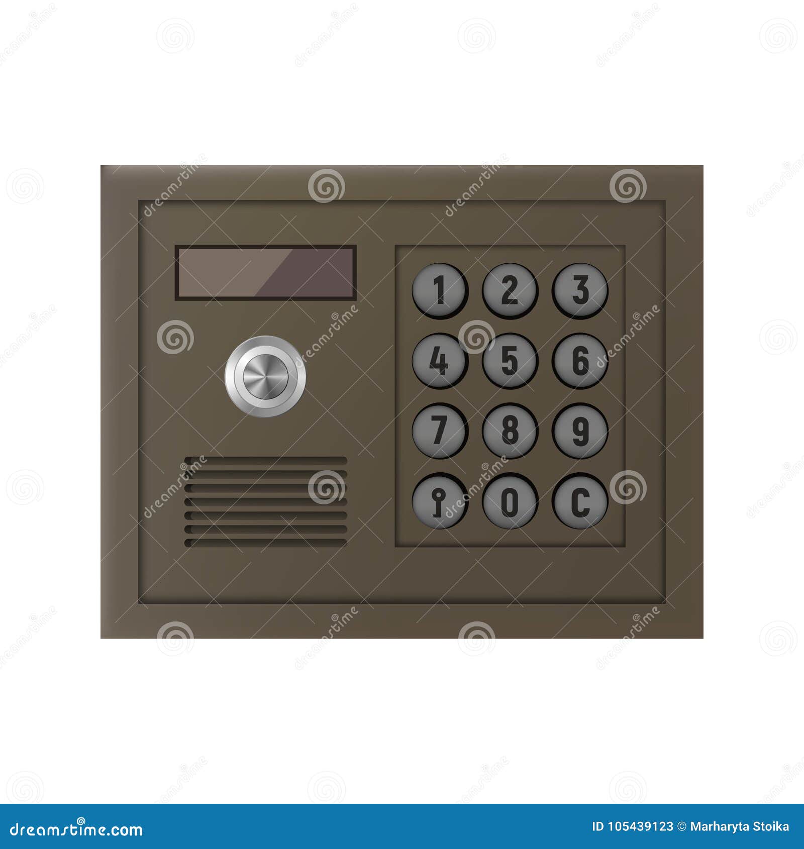 Intercom icon stock vector. Illustration of design, button - 105439123